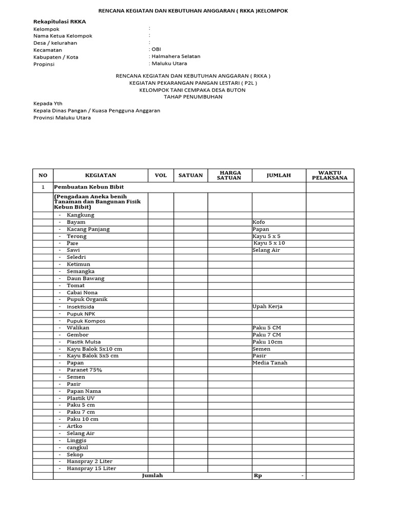 RKKA KRPL DESA BUTON | PDF