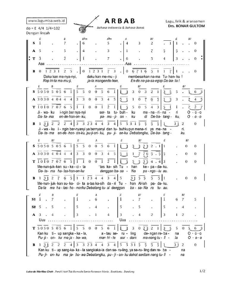 Koor - Arbab Bahasa Indonesia | PDF