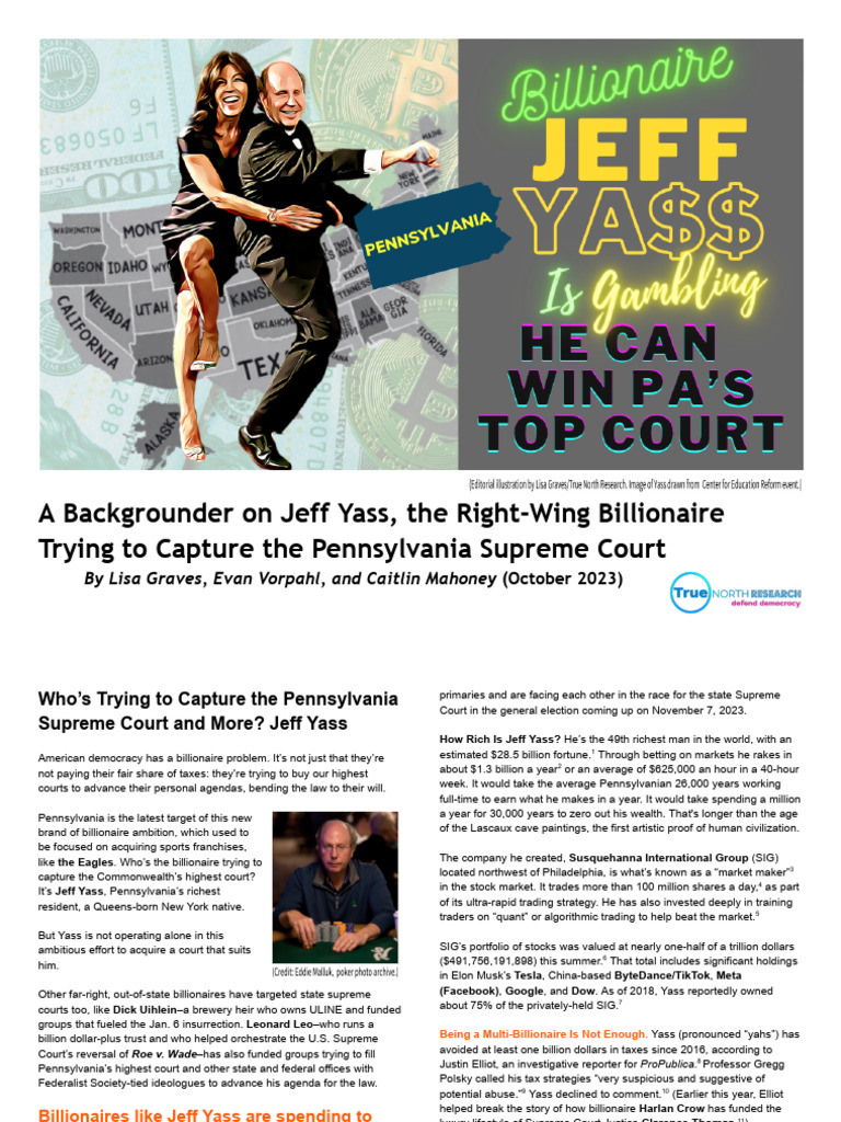 A Backgrounder On Jeff Yass The Right Wing Billionaire Trying To ...