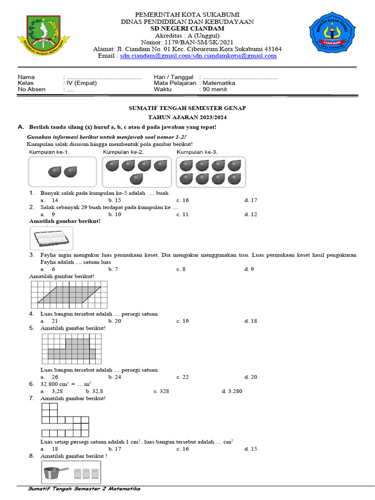 Sts Matematika Sem 2 | PDF | Griya & Taman | Seni