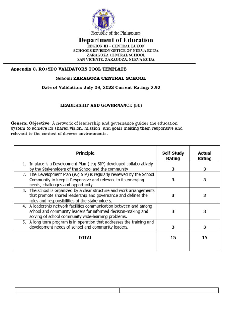 APPENDIX C and B | PDF | Learning | Teachers