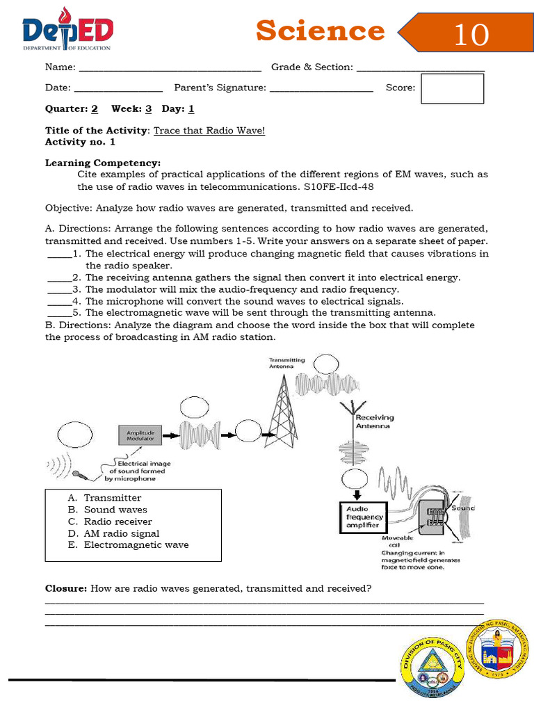 Science 10 - Q2 - DW7 | Download Free PDF | Radio | Radio Wave