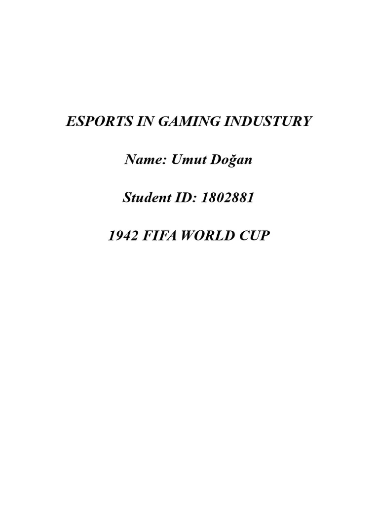 Fifa World Cup | PDF | Fifa World Cup | International Sports Competitions