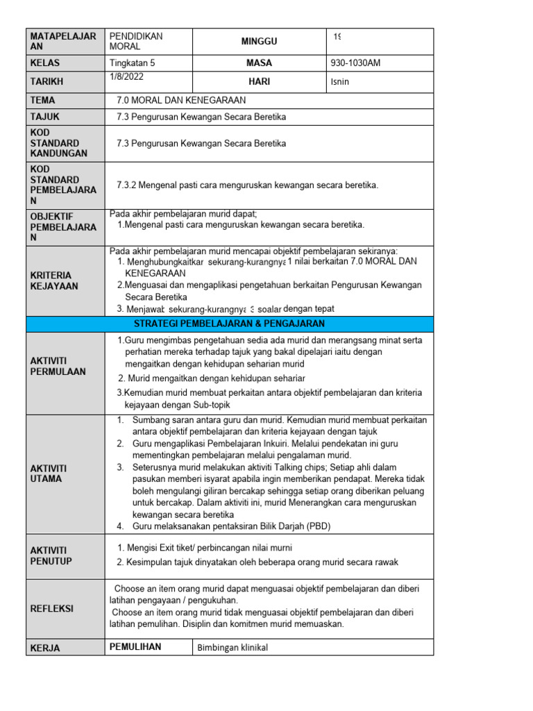 Moral F5 19,20,24 | PDF