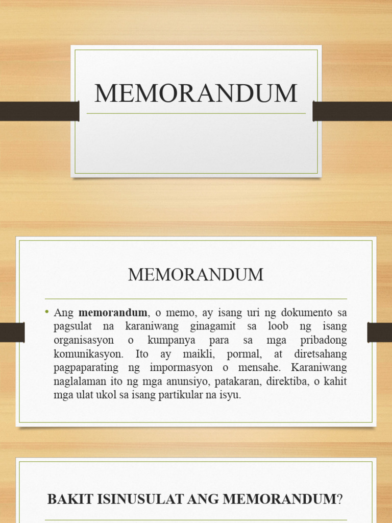 Memorandum | PDF