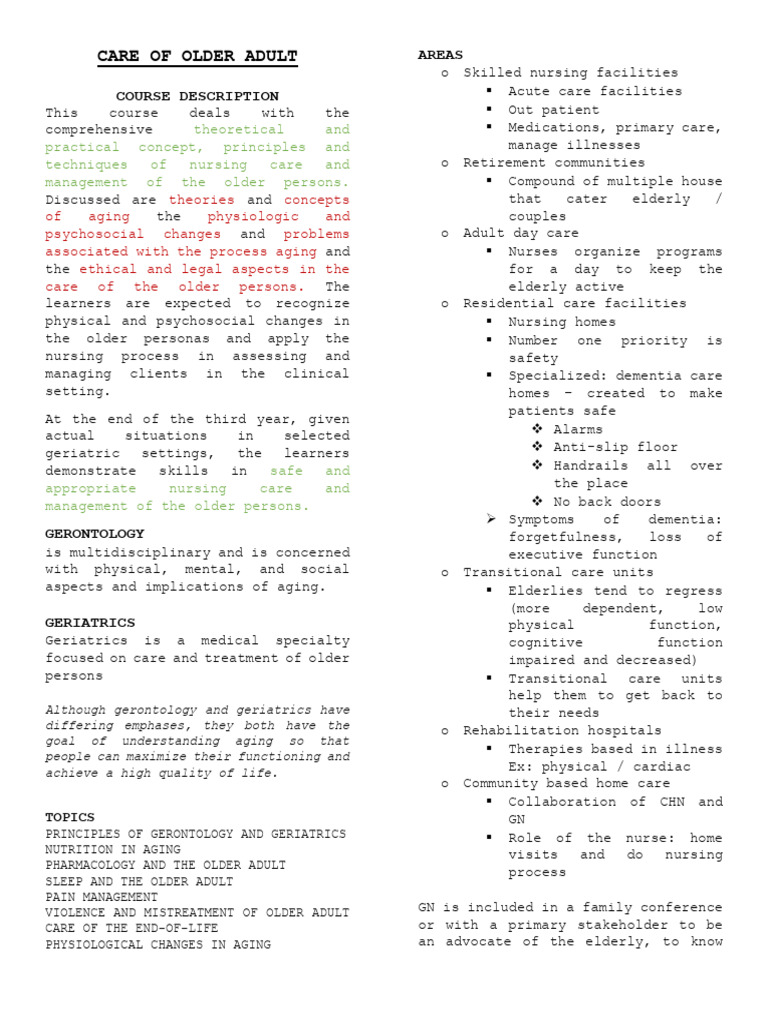 GERIA | PDF | Skin | Geriatrics