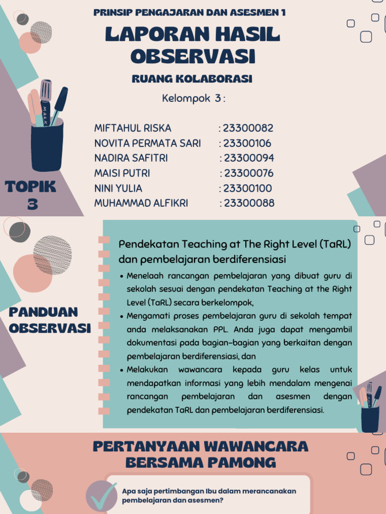 Topik 3 Asesmen Kolaborasi | PDF | Karier & Perkembangan | Sains & Matematika