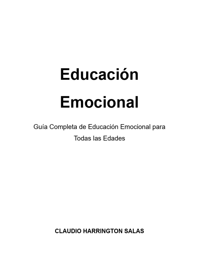 Educación Emocional Pdf
