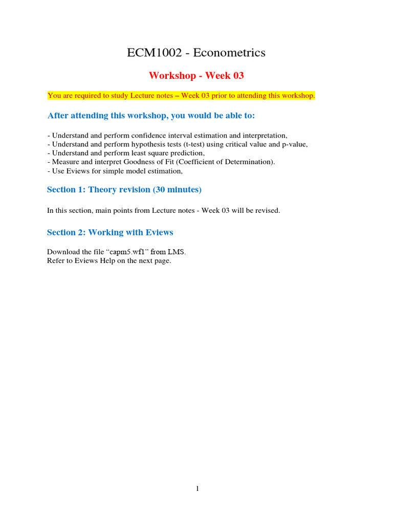 Workshop Week03 | PDF | Computers | Technology & Engineering