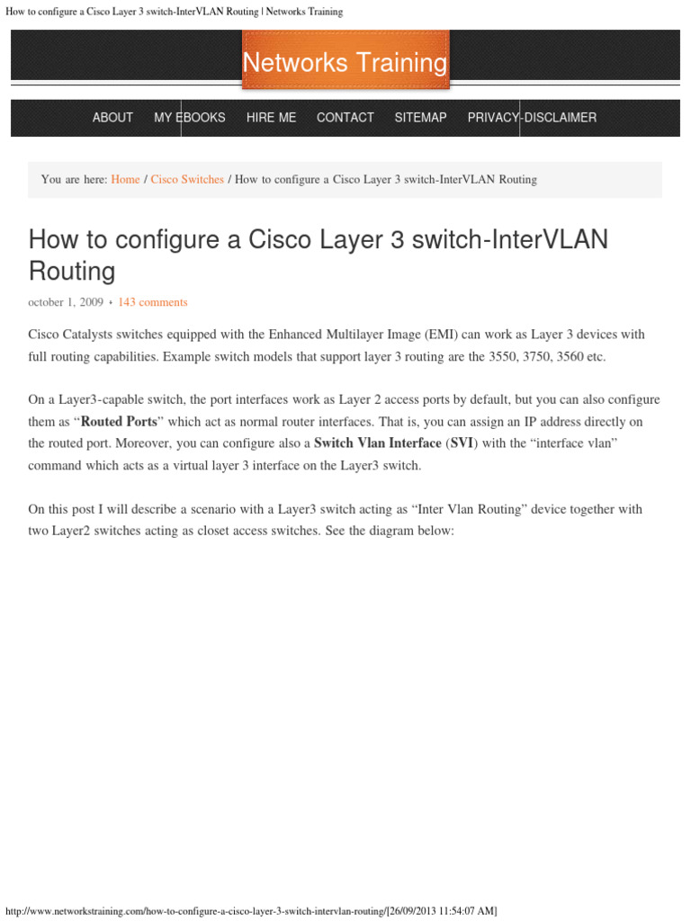 15369062-How To Configure A Cisco Layer 3 switch-InterVLAN Routing ... 15369062-How To Configure A Cisco Layer 3 switch-InterVLAN Routing ...