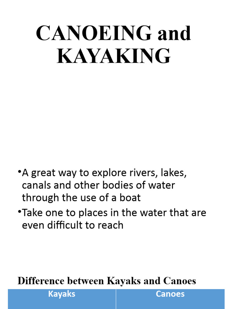 4 CANOEING and KAYAKING | PDF