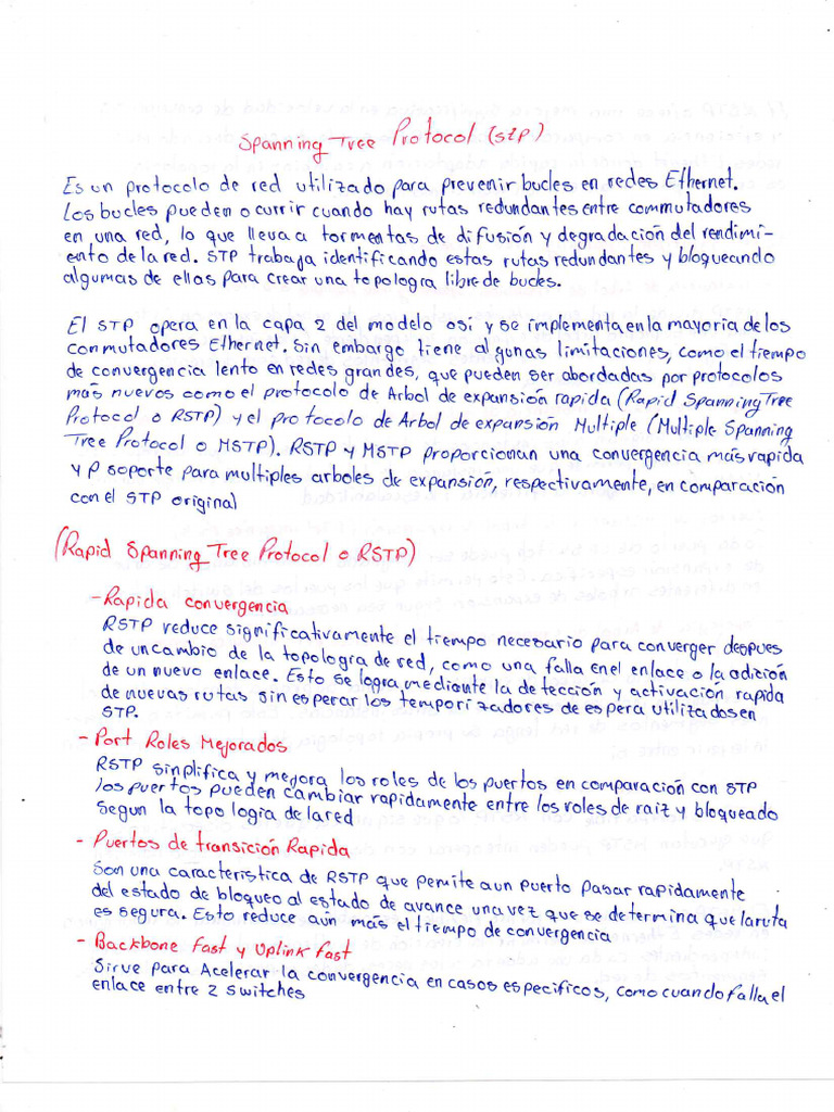 Tarea # 3 - Redes 2 - STP | PDF
