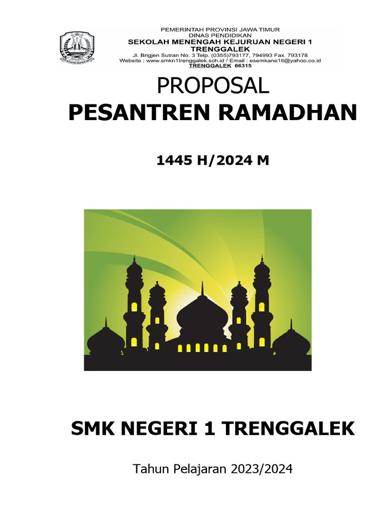 Proposal Pesantren Ramadhan 2024 | PDF | Karier & Perkembangan