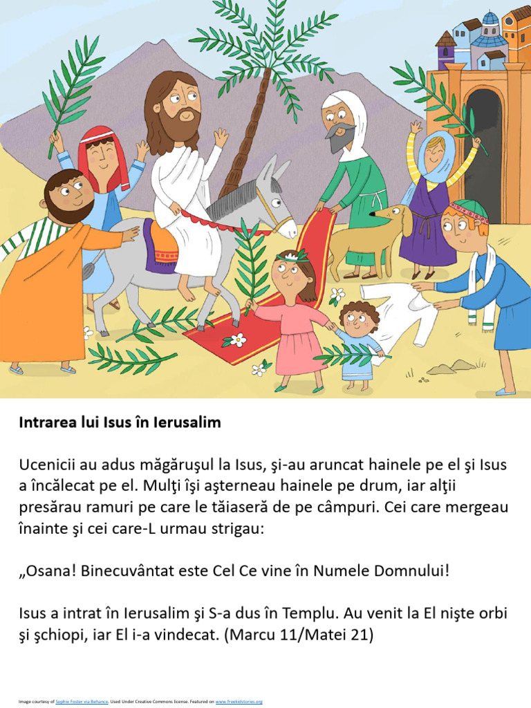 Intrarea Lui Isus În Ierusalim | PDF