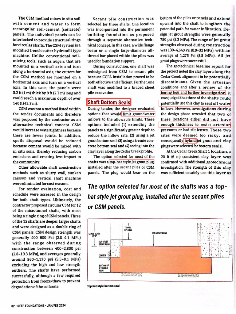 Microtunneling Shaft - DFI-Jan - Feb2024 | PDF