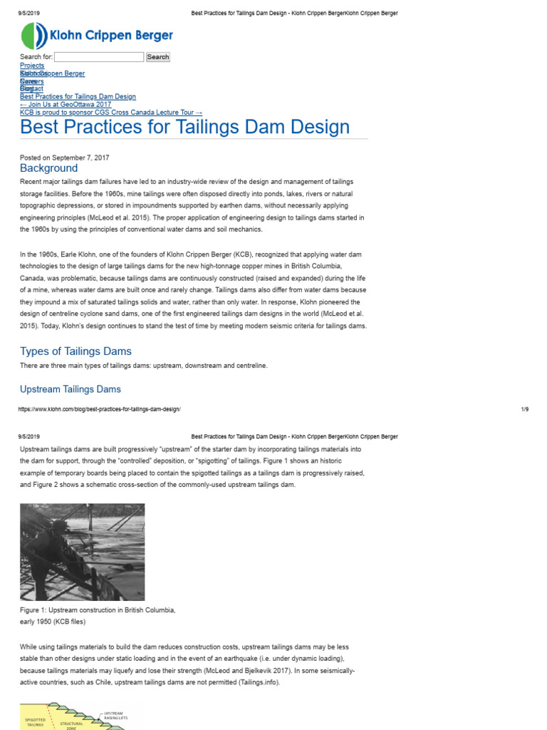 Klohn-2019-Best Practices For Tailings Dam Design - Klohn Crippen ...