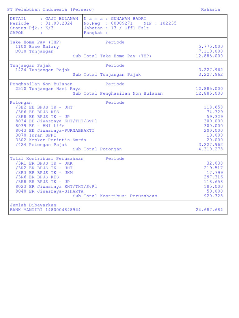 Paystub 202403 | PDF