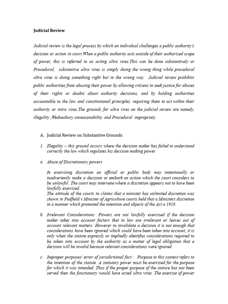 Judicial Review | PDF | Politics | Social Science