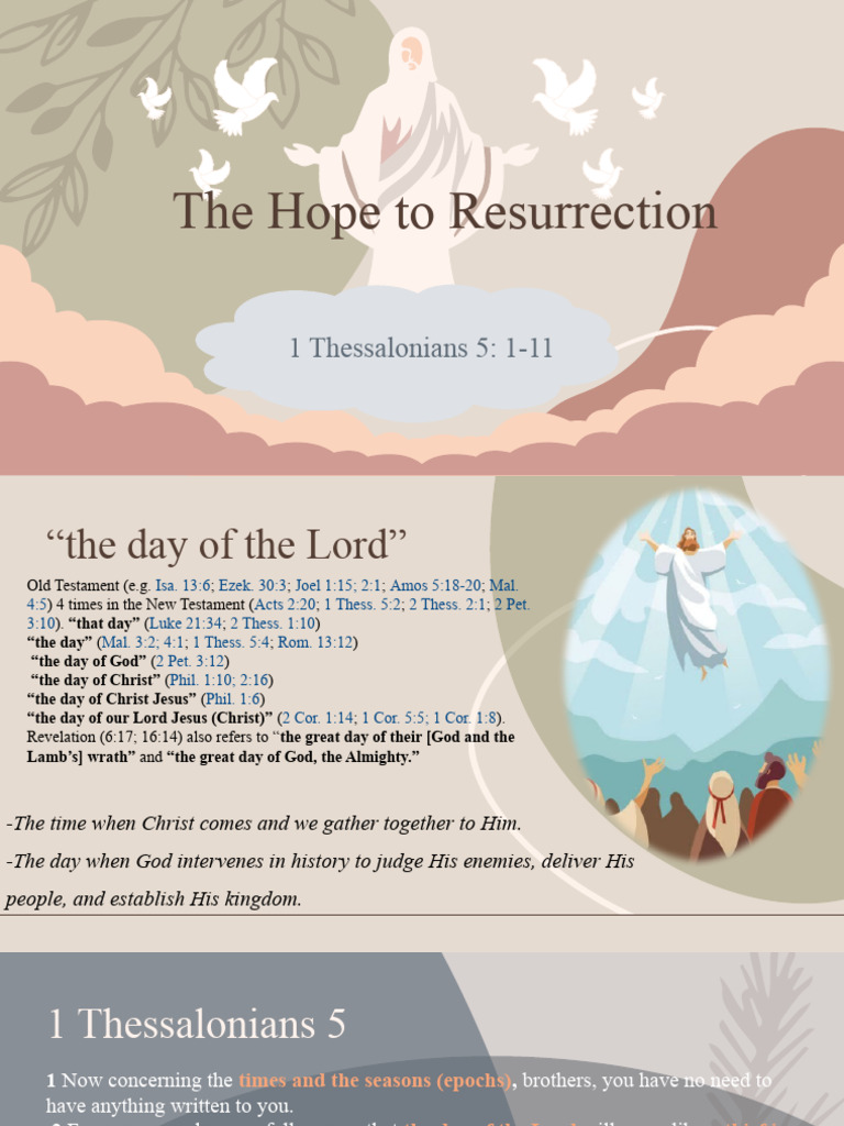 The Hope To Resurrection | PDF | Jesus | Noah