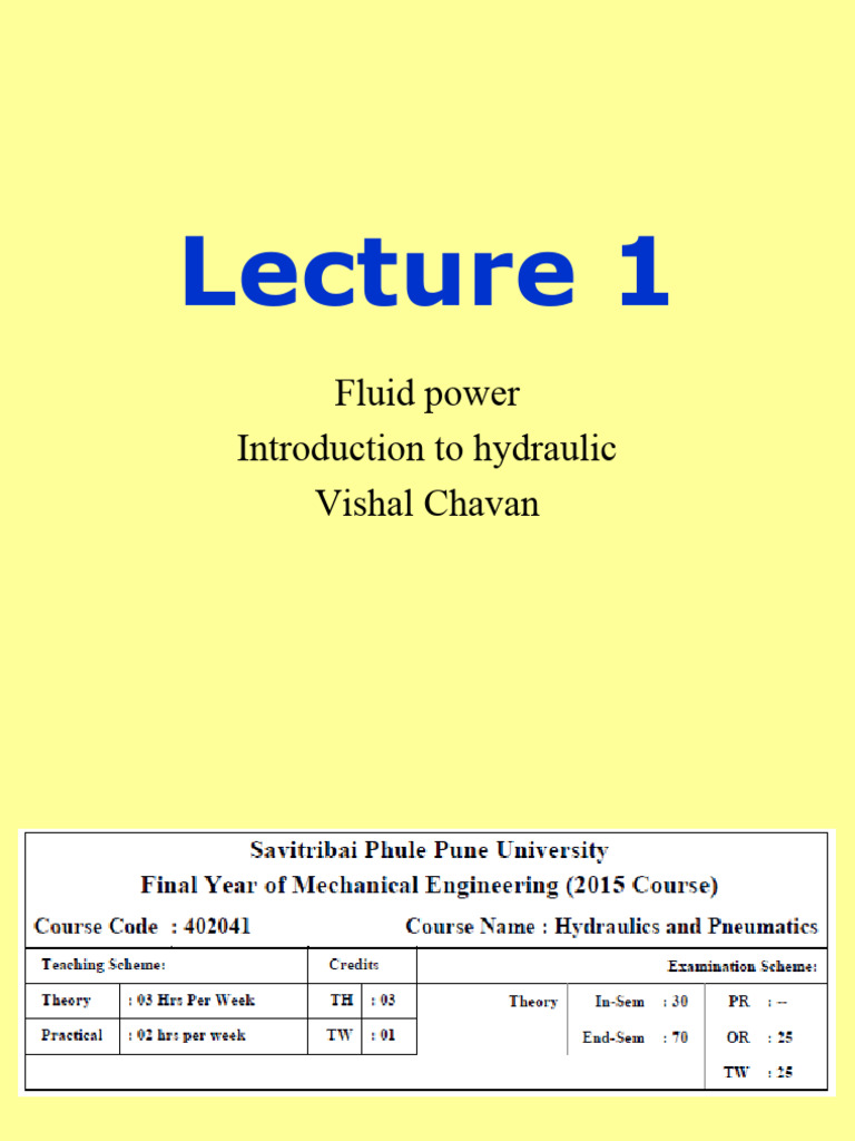Lecture 1 | PDF | Pump | Liquids Lecture 1 | PDF | Pump | Liquids