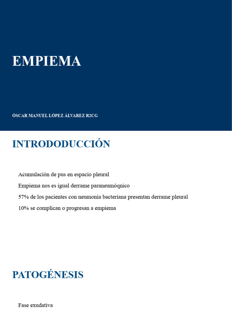 EMPIEMA | PDF