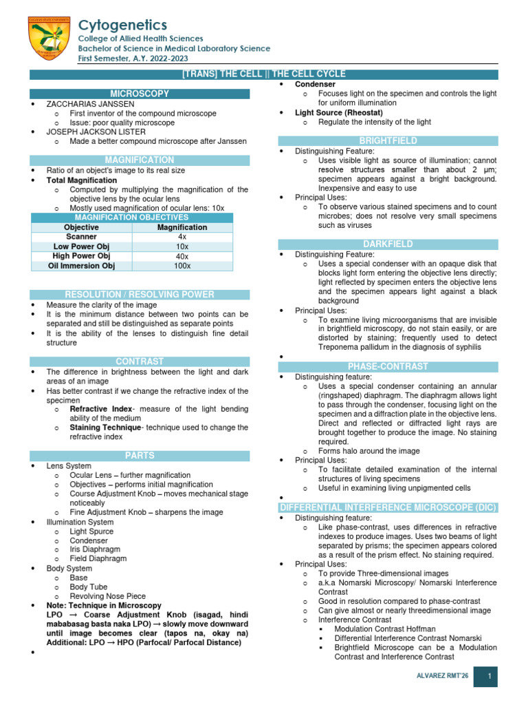 Cyto Unit 2 | PDF | Gram Positive Bacteria | Bacteria