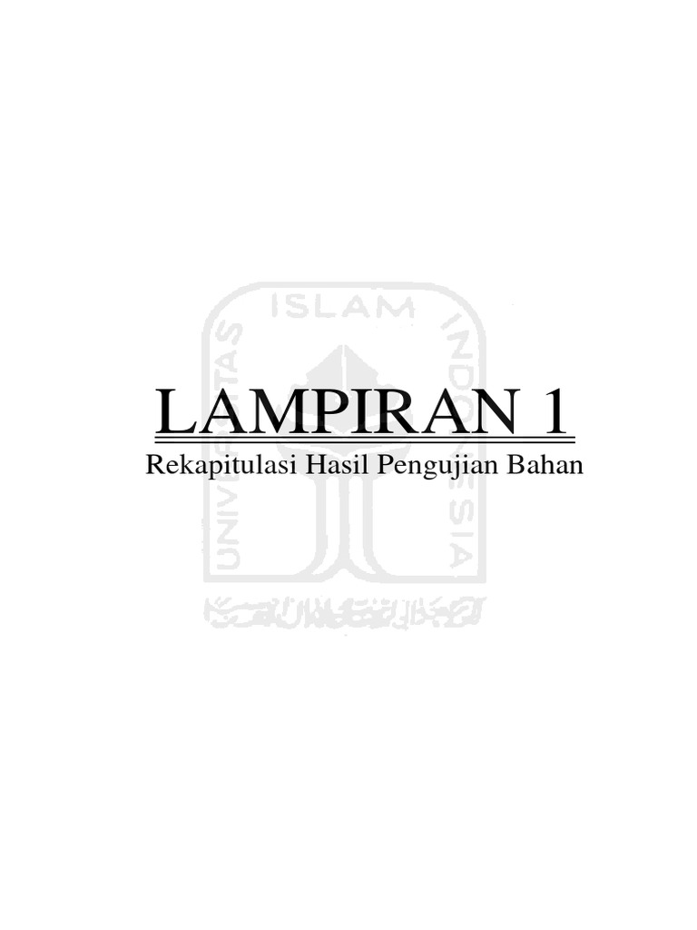 07.1 Lampiran 1 | PDF