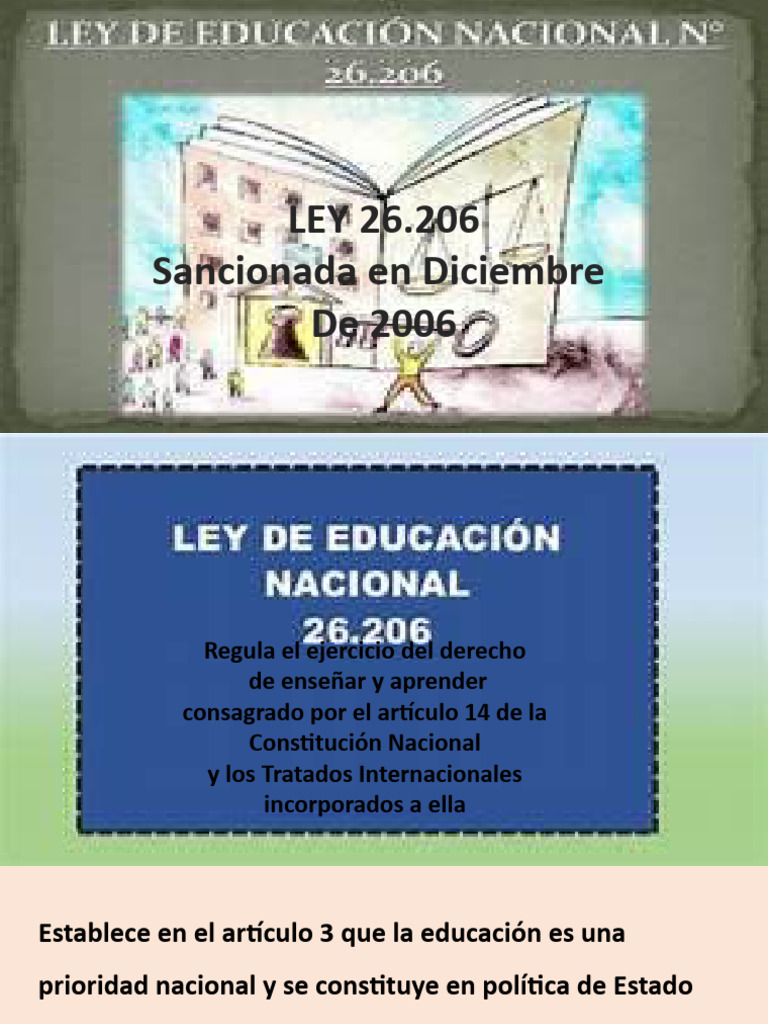 Ley 26.206 | PDF