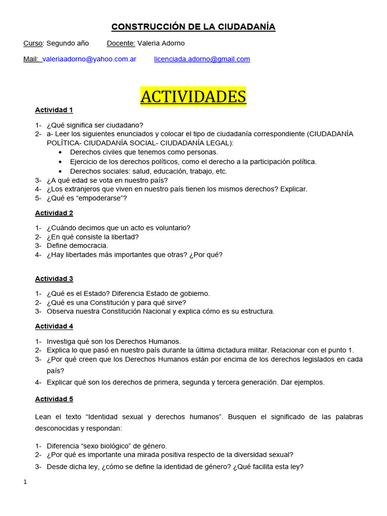 CDC 2° TP Ted 2021 | Descargar gratis PDF | Identidad de género | Libertad