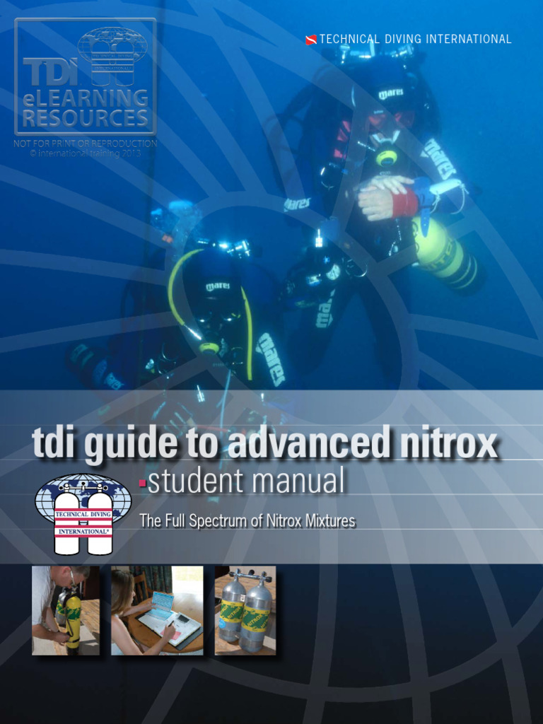 TDI Advanced Nitrox Manual | Download Free PDF | Scuba Diving | Oxygen