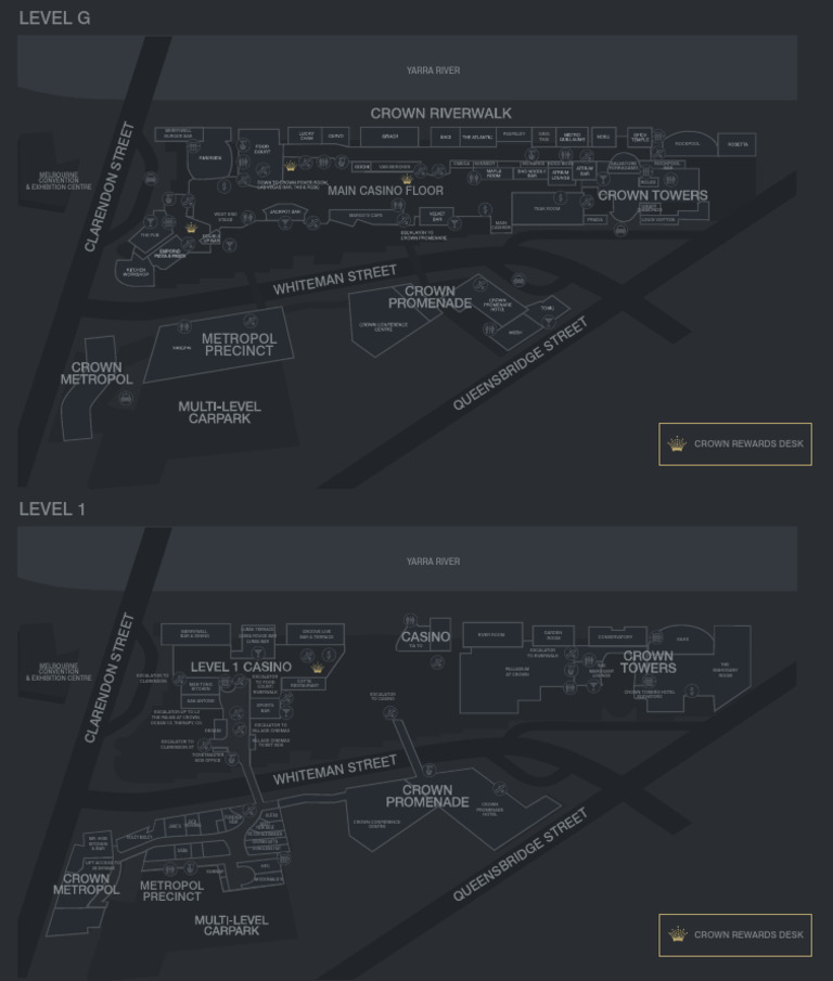 Crown-Melbourne-Crown-Rewards-Desk-Location-Maps | PDF