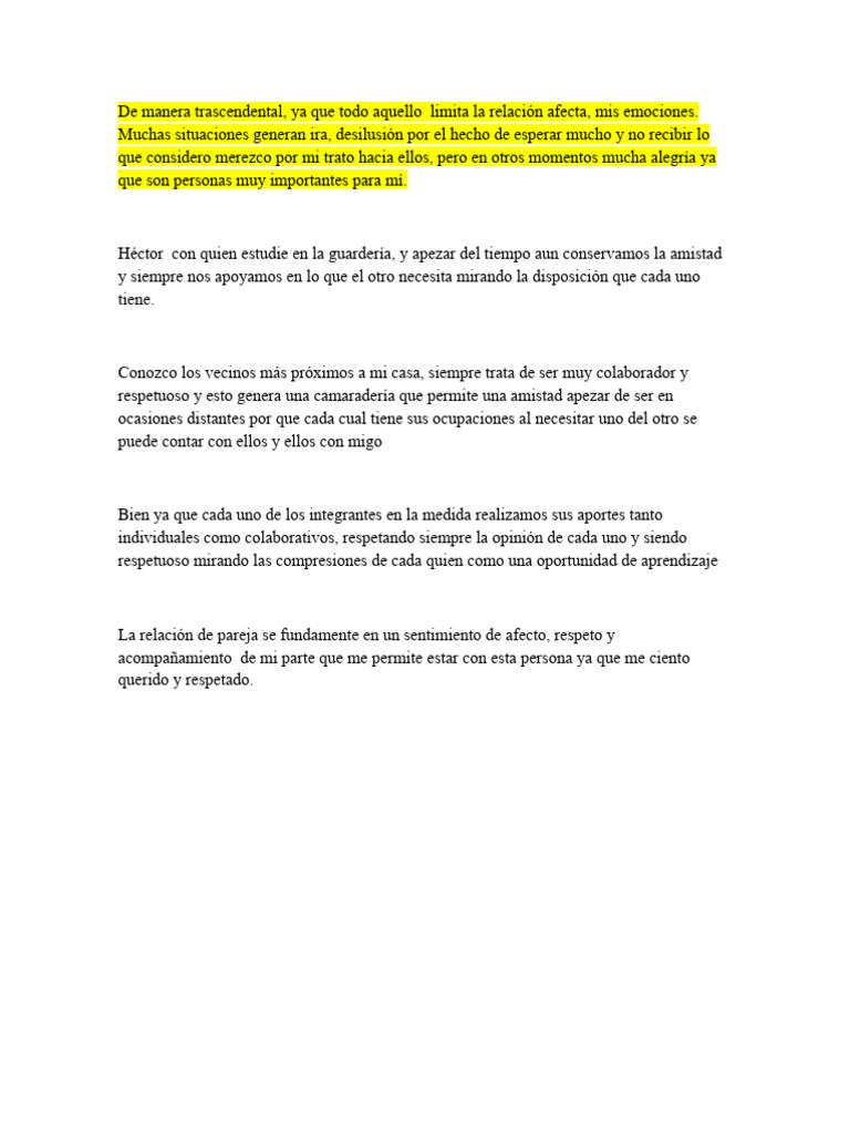 Formulario Yeiser | PDF | Salud y bienestar | Relaciones personales ...