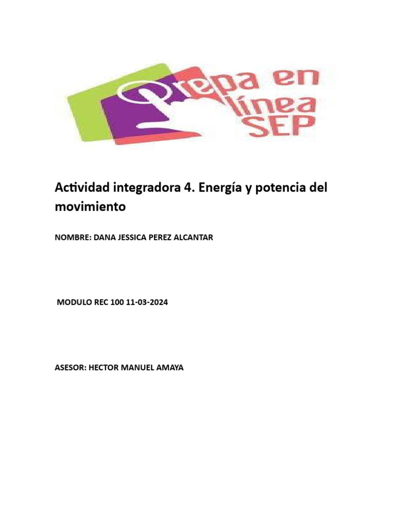 Energía y Potencia en Movimiento | PDF | Ciencia y matemáticas