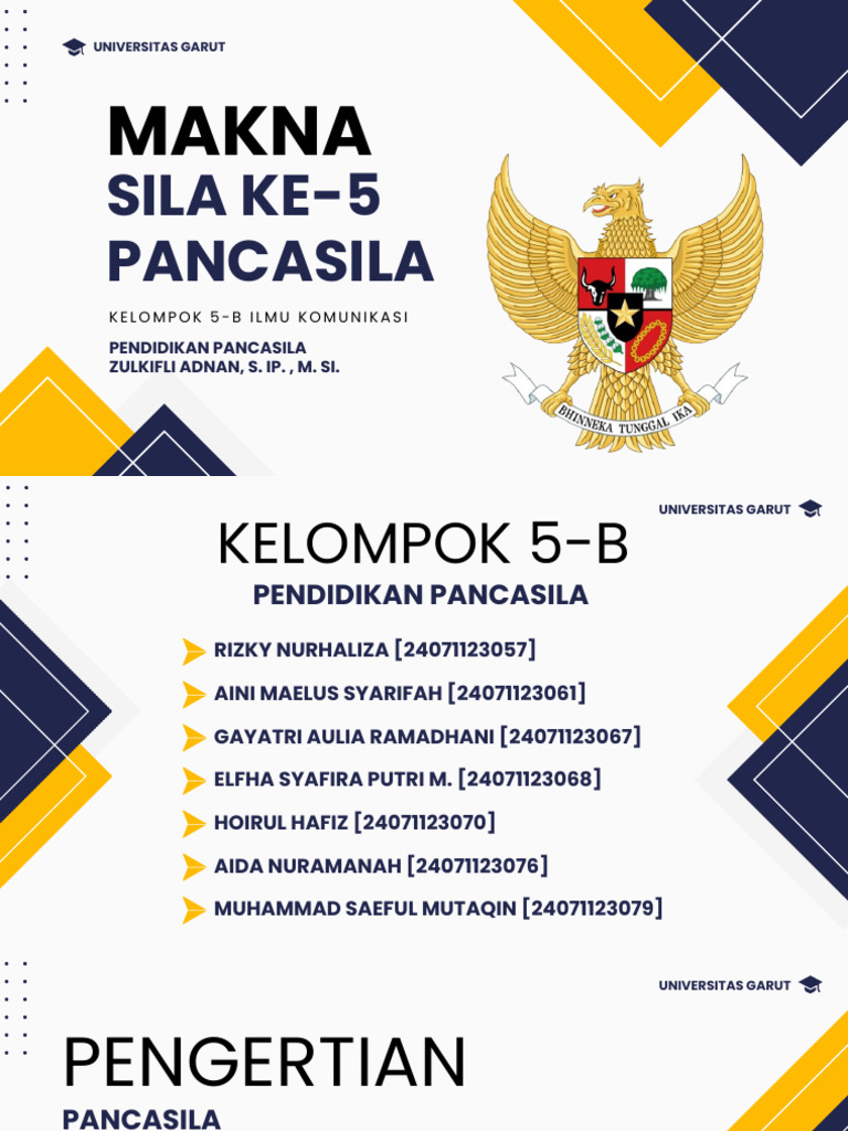 Makna Pancasila Kel 5 | PDF