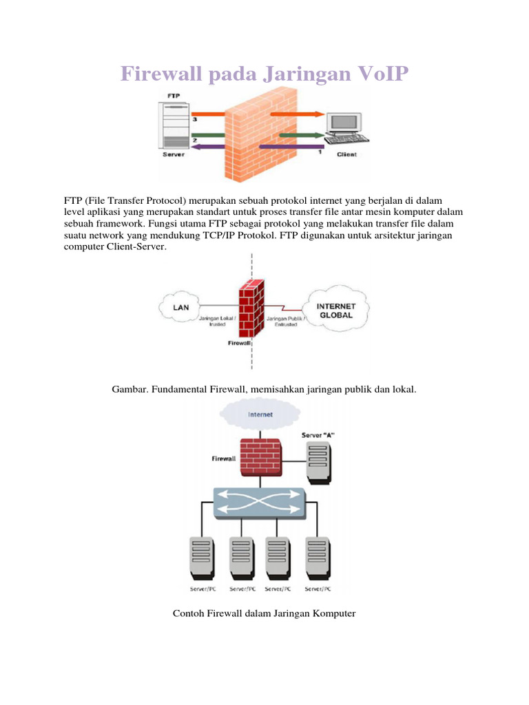 Firewall Pada Jaringan VoIP | PDF | Komputer | Teknologi & Rekayasa