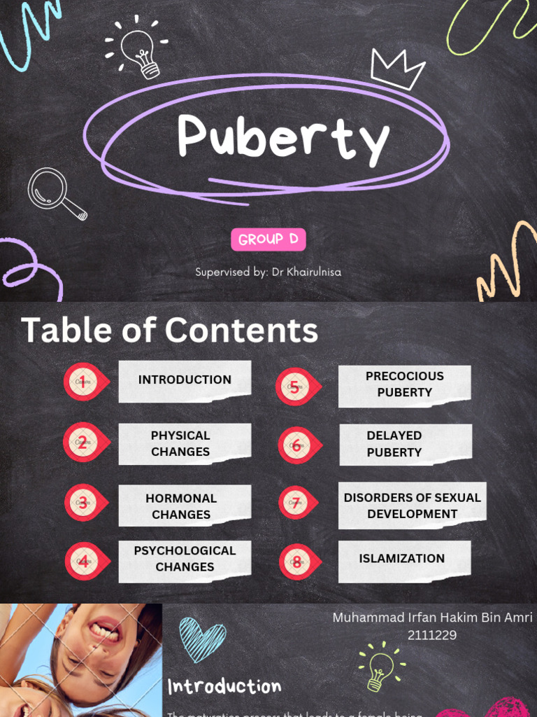 Puberty - Group D Y3B1 (1) | PDF | Puberty | Luteinizing Hormone