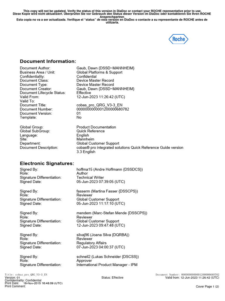 COBAS c8000 Quick Guide | PDF | Calibration | Computing COBAS c8000 Quick Guide | PDF | Calibration | Computing