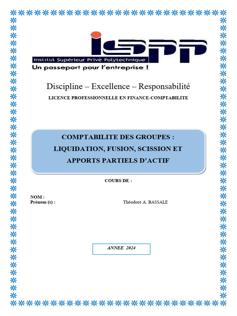 Cours de Compta de Groupe FC3 | PDF
