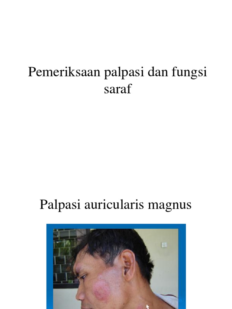 Pemeriksaan Palpasi Dan Fungsi Saraf Pada Morbus Hansen | PDF