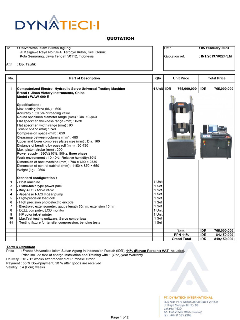 20197-Universitas Islam Sultan Agung-WAW-600 E-06 Feb 2024-EM1 | PDF ...