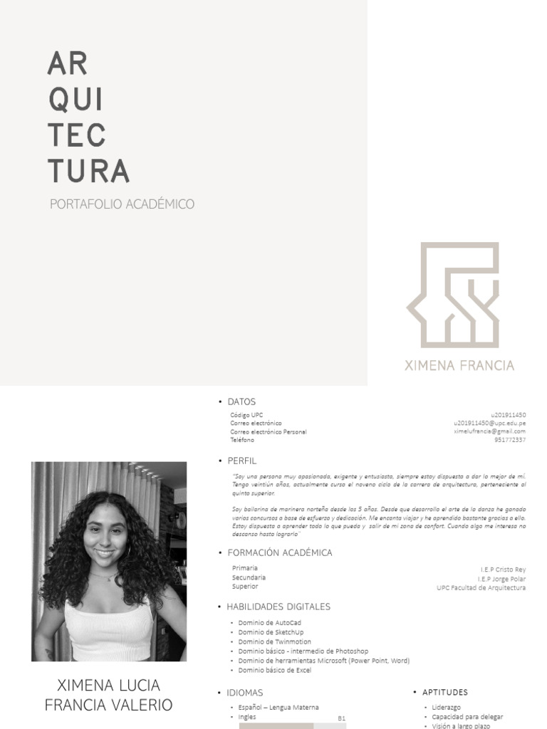 Portafolio Academico Francia Ximena | PDF