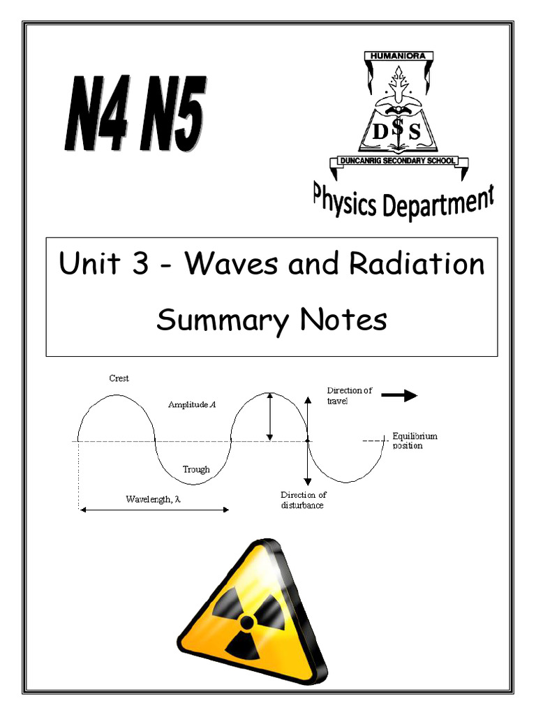 N4 & N5 - Waves and Radiation Summary Notes | PDF | Radioactive Decay ...