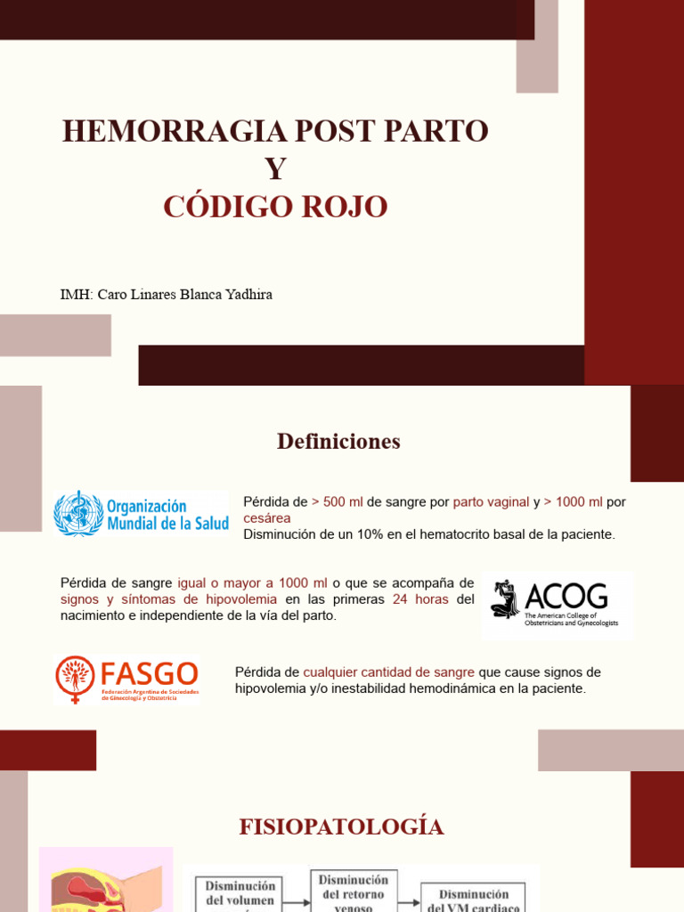 Hemorragia Postparto y Código Rojo | PDF | Planetas | Saturno