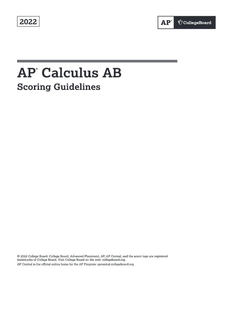 AP FRQ 2022 Scoring | PDF