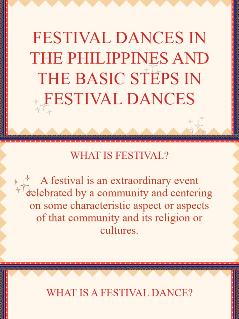 Festival Dances in The Philippines and The Basic Steps in Festival ...