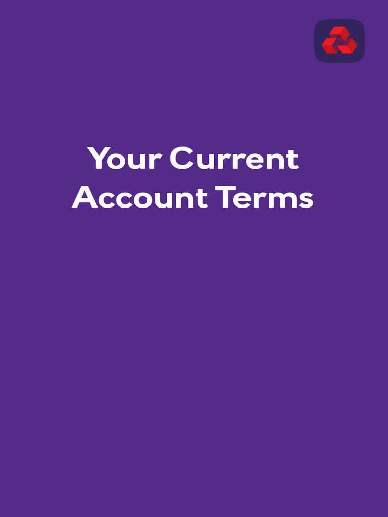Your Current Account Terms | PDF