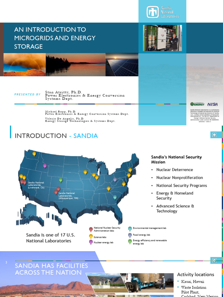 3 Stan Atcitty Microgrids and Energy Storage | PDF | Energy Storage ...