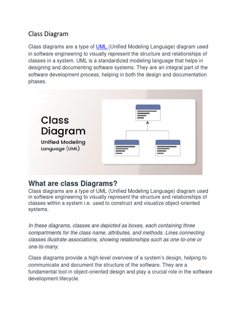 Class diagrams | PDF