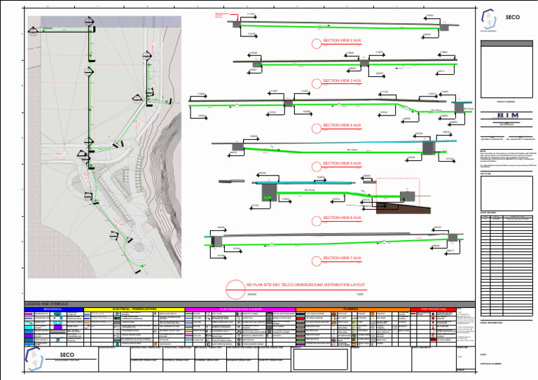 Isd Plan Site Dev Telco Underground Distribution Layout Part 1 | PDF