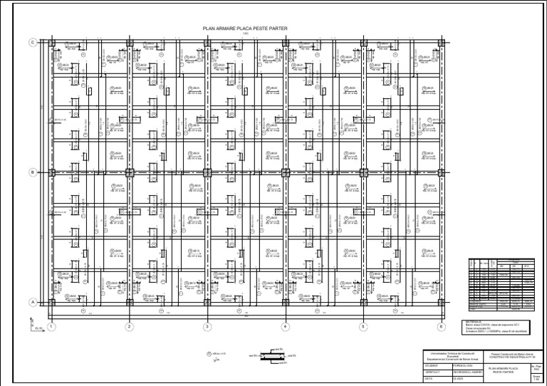Plan Armare Placa | PDF